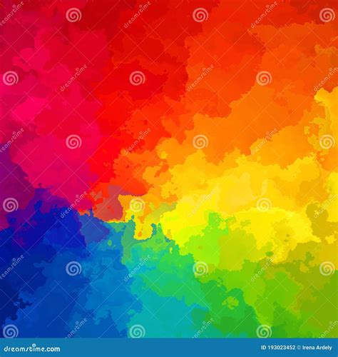 Stained Pattern Texture Square Background Full Color Spectrum Rainbow