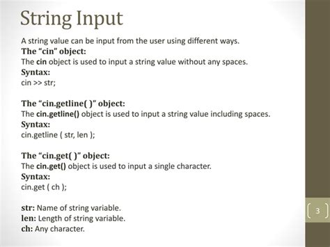 String Handling Ppt
