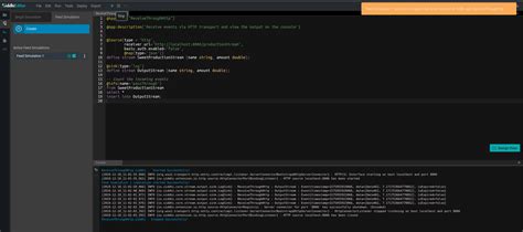 Tooling Feed Simulation Exception Thrown When Siddhi App Is Stopped