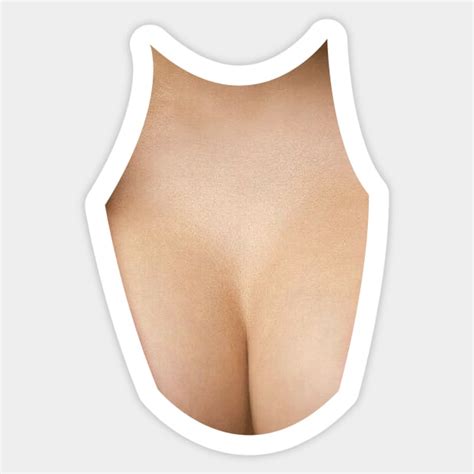 Cleavage Boobs Tits Funny Boobs Breasts Cleavage Sticker