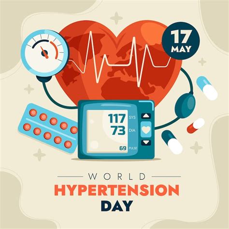Free Vector Flat World Hypertension Day Illustration