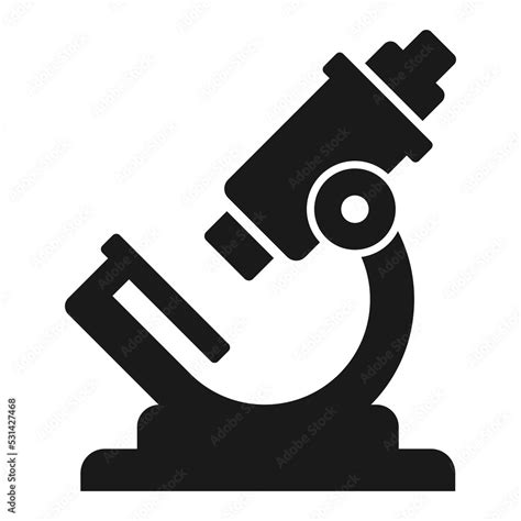 Laboratory Microscope Icon Lab Concept Vector Illustration Stock Vector Adobe Stock