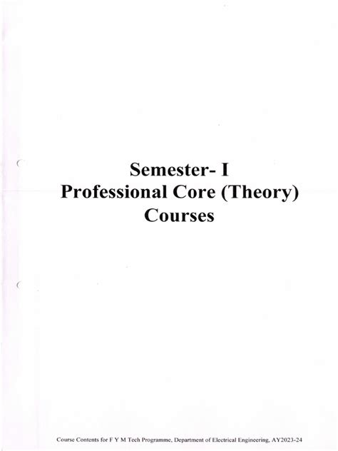 Fy Mtech Power System 2023 24 Syllabus Scanned Copy With Sign Pdf