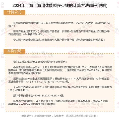 上海上海退休金计算公式2024计算器，2024社保退休工资计算公式（在线计算） 社保网