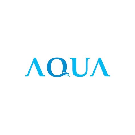 Conceito de ilustração do logotipo do ícone do vetor de água aqua