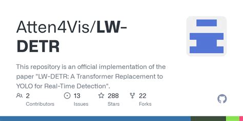 LW DETR README Md At Main Atten4Vis LW DETR GitHub