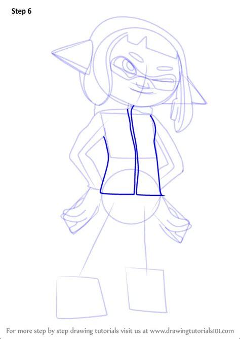 How To Draw Agent From Splatoon Splatoon Step By Step Drawingtutorials Com