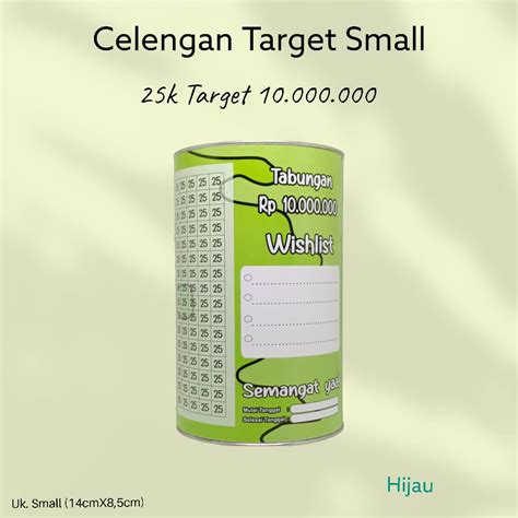 Celengan Target 25k Target 10jt Celengan Viral Tabungan Target Buka