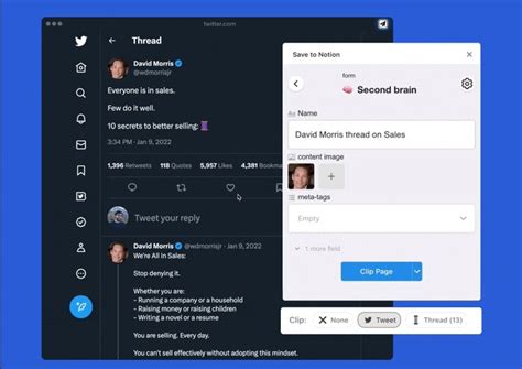Save To Notion Extension On Twitter New Feature Alert Easily Save
