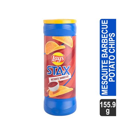 Lays Stax Mesquite Barbecue Potato Chips Price Buy Online At Best