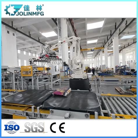 Automatic Robot Palletizing Packing Line Packing Line And Palletizer Line