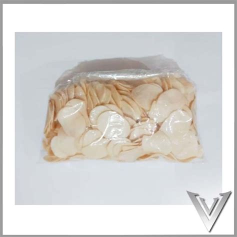Jual Bahan Mentah Krupuk Ikan Kerupuk Ikan Polos Putih 500 Gr Halal Shopee Indonesia