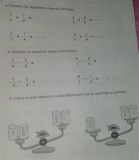 Resuelve Las Siguientes Sumas De Fracciones Brainly Lat