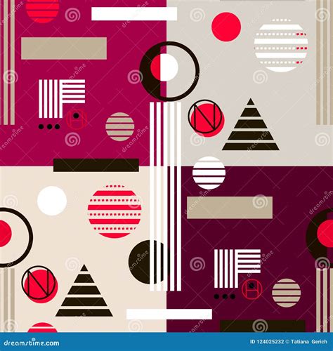 Bauhaus Seamless Pattern6 Stock Vector Illustration Of Fashion 124025232
