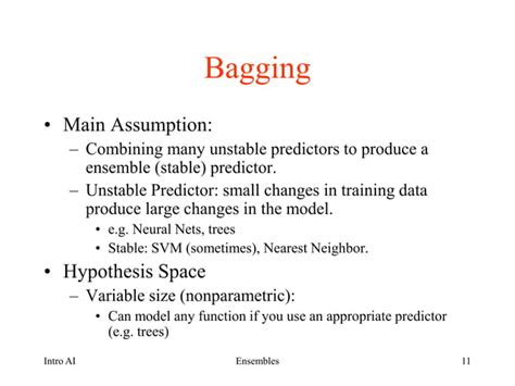 Ensemble Learning Bagging Boosting And Stacking PPT Artificial Intelligence Technology