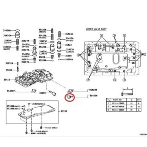 Jual Solenoid Body Valve Matic Toyota Fortuner Innova Prado 35250 30070