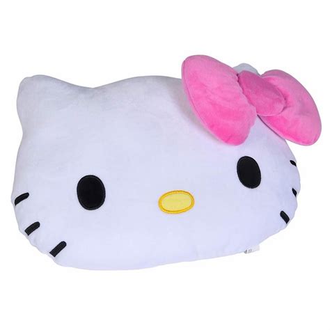 Hello Kitty Face Shape With Pink Bow Squishable Plush Backpack Casa Manga