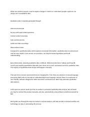 Coding Your Qualitative Data Docx When We Conduct Research Need To Explain Changes In Metrics