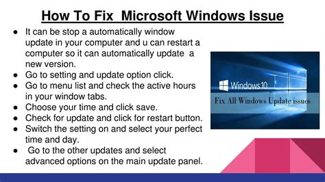 PPT Easy To Fix For Microsoft Windows Update Issue PowerPoint Presentation ID