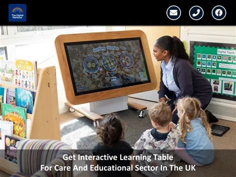Ppt Get Interactive Learning Table For Care And Educational Sector In