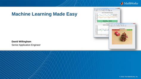 Pdf Machine Learning Made Easy Mathworks · Data Analytics Robotics