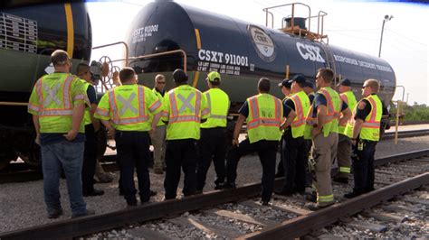 First Responders Practice Rail Safety With Csx Responder Incident Train