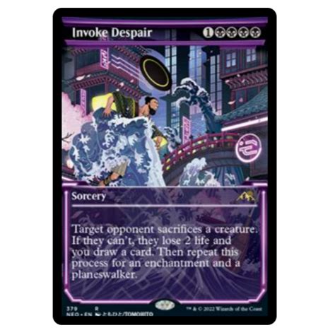 Invoke Despair Showcase Kamigawa Neon Dynasty Variants Shopee