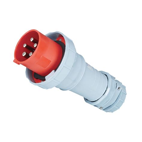 Straight Plug 400v 125amp 5 Pin Ip67 6h Iec309 Uniquip Electrical
