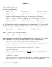 Hw4 Fall 2022 Pdf Homework 4 Do Not Use R For Problems 1 4 1