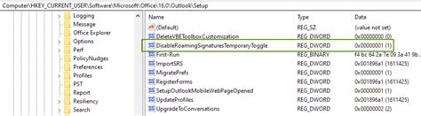 Disable Roaming Signatures For Outlook For Windows Help Center
