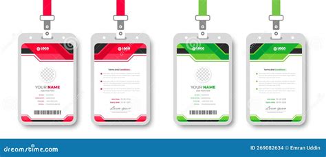 Corporate Modern And Simple Business Office Id Card Design Bundle