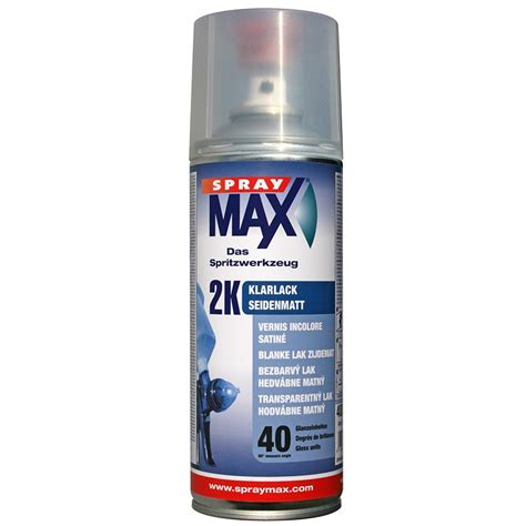 SprayMax 2K Klarlack Seidenmatt Spraydose Sprühdose 400ml Lackspray
