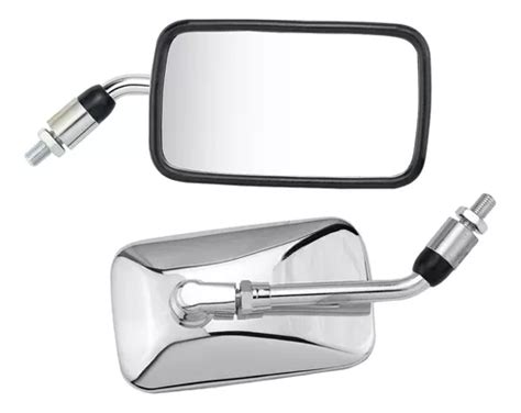 Espejos Para Moto Chopper Cromados Rectangulares Kinlley Env O Gratis