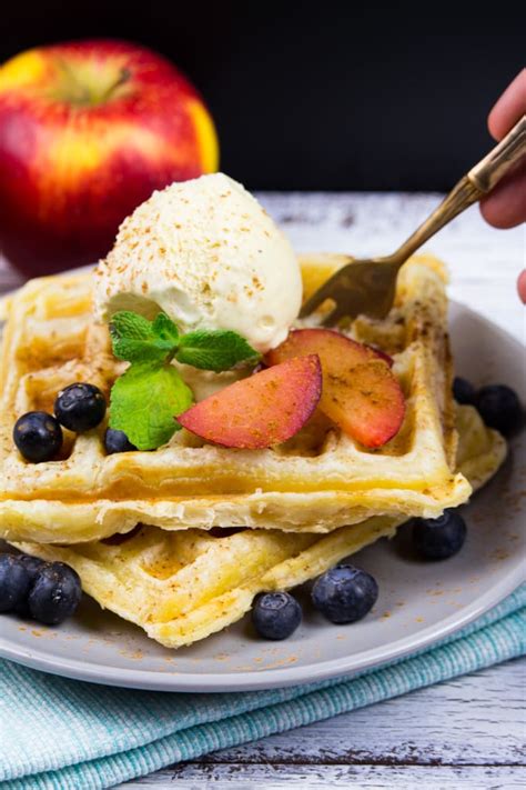 Apple Strudel Puff Pastry Waffles Vegan Heaven