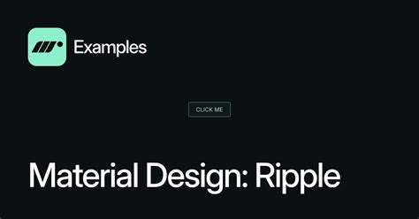 Material Design Ripple — Motion For React Example