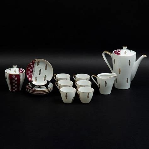 Juego De TÉ JapÓn Siglo Xx Elaborado En Porcelana Decorado Con