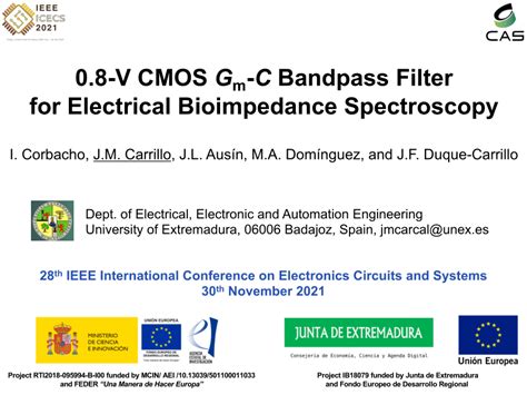 pdf 0 8 v cmos gm c bandpass filter for electrical bioimpedance
