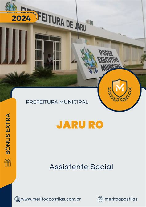 Apostila Assistente Social Prefeitura De Jaru Ro 2024 Mérito Apostilas