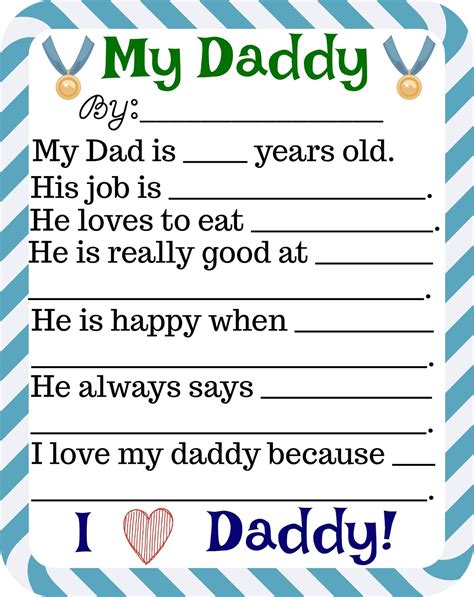 Good Fathers Day Card Printables