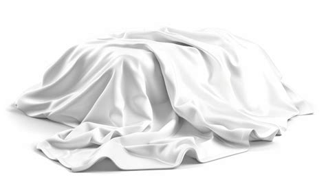 A Cute Cartoon Style Ofa Closeup Of A Clean White Bedsheet With A