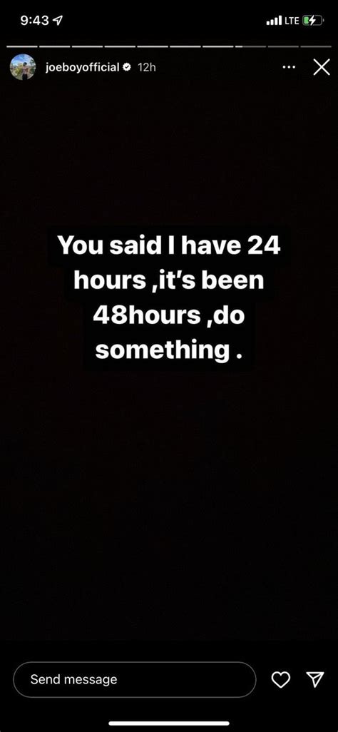 WYSEKNIGH Xyz On Twitter RT Itzbasito Joeboy Responds To Law Suit