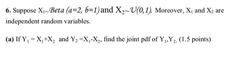 solved 6 suppose xi beta a 2 6 1 and x2~0 0 1