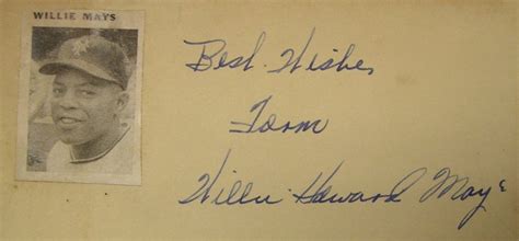Willie Mays Psa Autographfacts℠