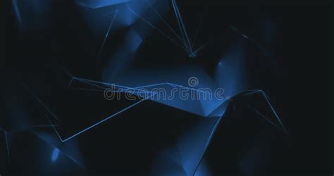 Blue Abstract Background With Motion Plexus Of Dots And Lines Technology Social Networks