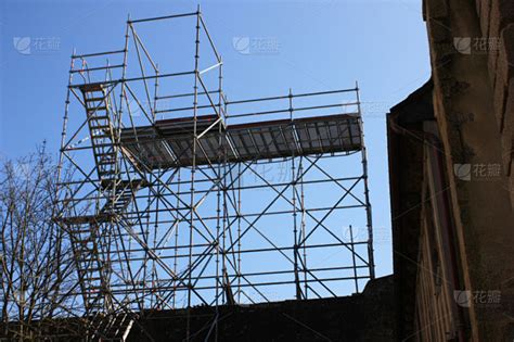 脚手架梯子水平画幅建筑工地无人金属建筑结构建筑业商业金融和工业不锈钢