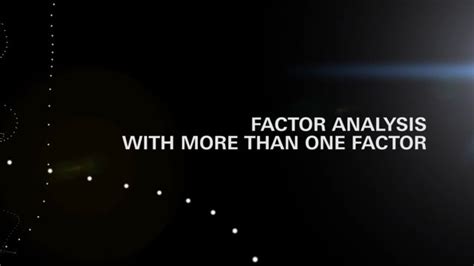 Factor Analysis Methodology Shop