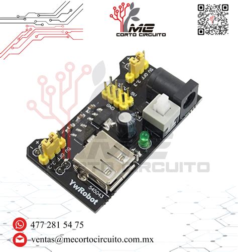 FUENTE DE ALIMENTACION PARA PROTOBOARD MB102 3 3v 5v Corto Circuito