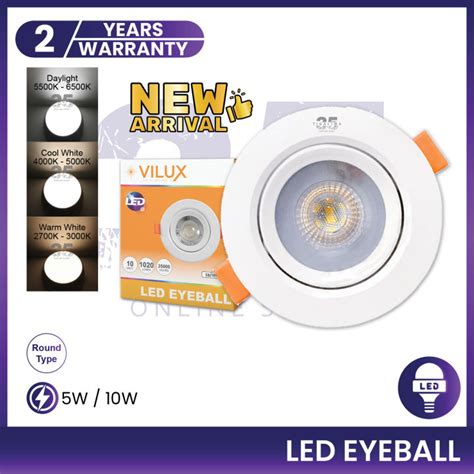 LED Eyeball Recessed Spotlight Downlight W W LED Recessed Eyeball Spotlight Round Downlight