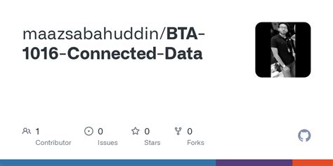 Github Maazsabahuddin Bta Connected Data