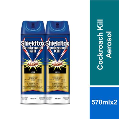 Shieldtox Cockroach Kill Aerosol 570ml Twin Pack Shopee Malaysia